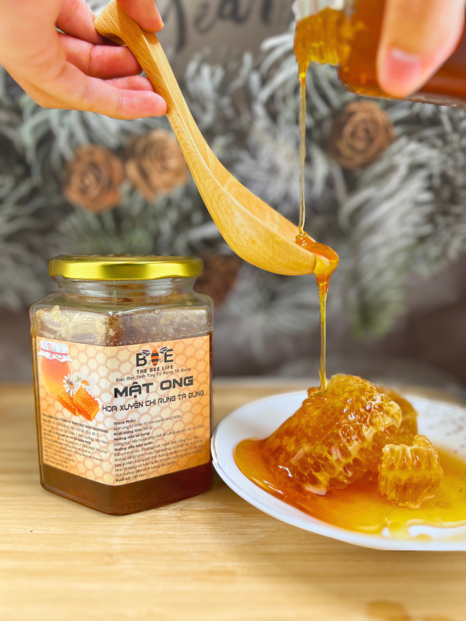 Mật ong hoa xuyến chi rừng Tà Đùng 500g